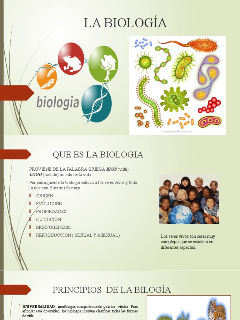 3.-La Biologia Como Ciencia 1 | PDF | Biología | Organismos