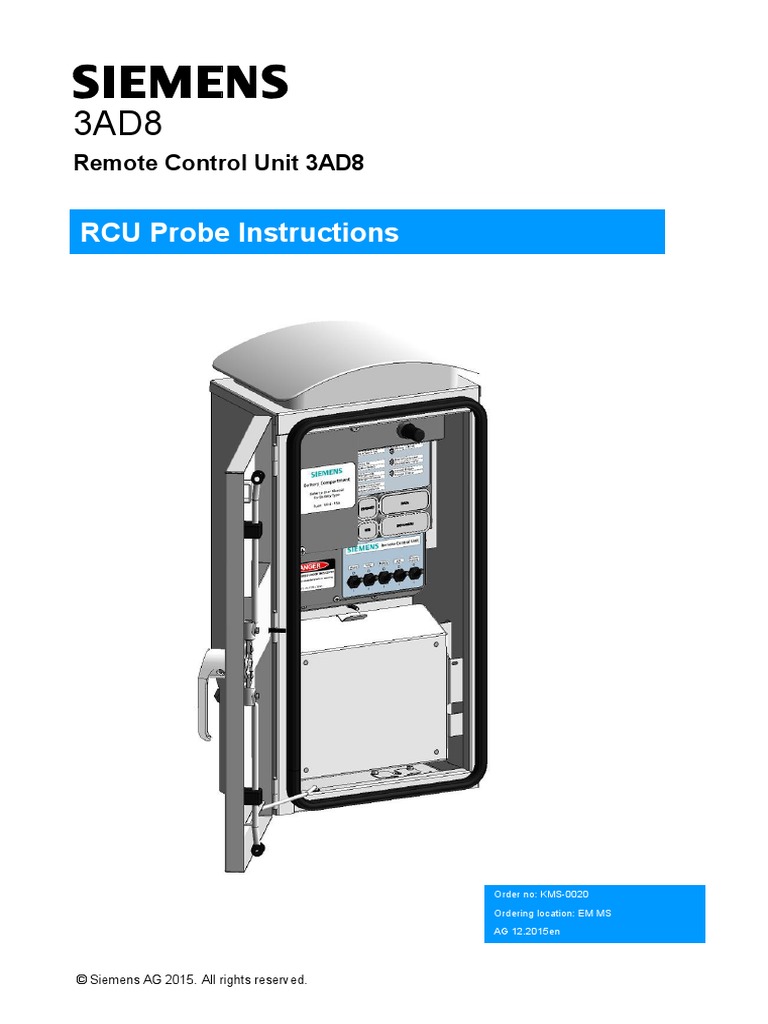 KMS-0020 RCU Probe Instructions 151218 | PDF | Scada | Computer Network