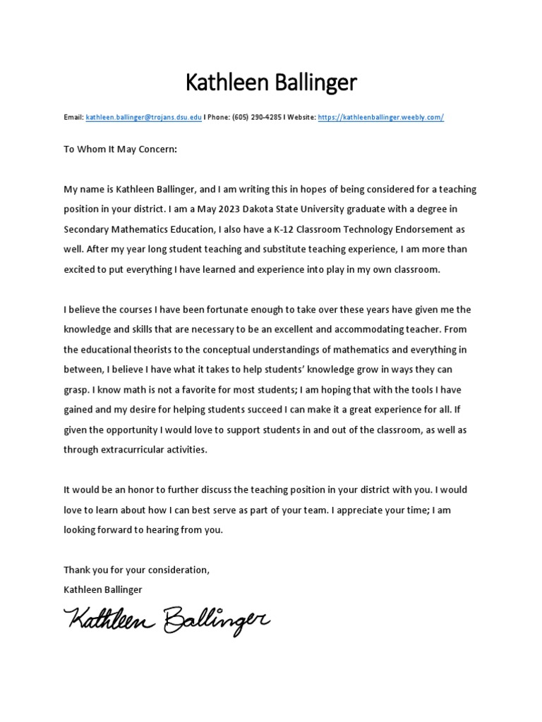 Introduction Letter - Updated | PDF | Career & Growth