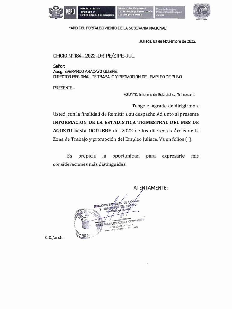 Modelo de Oficio | PDF