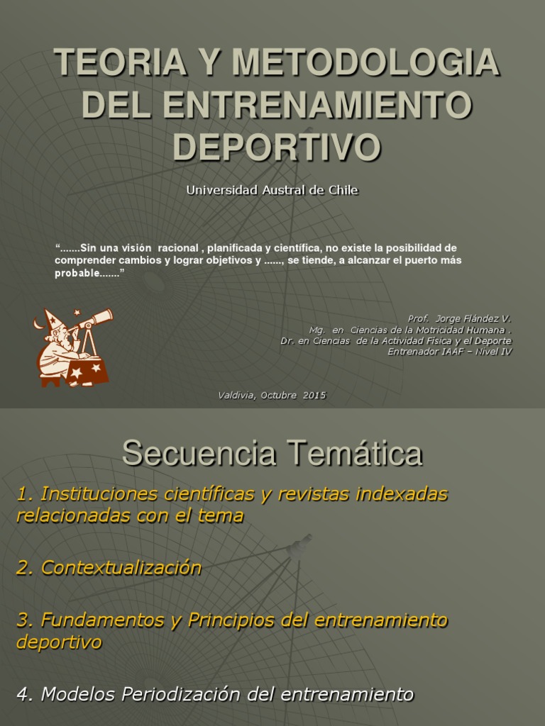 1º Clase Teoria y Metodologia Del Entrenamiento Deportivo Kines 2015 - Jueves 8 de Octubre | PDF ...