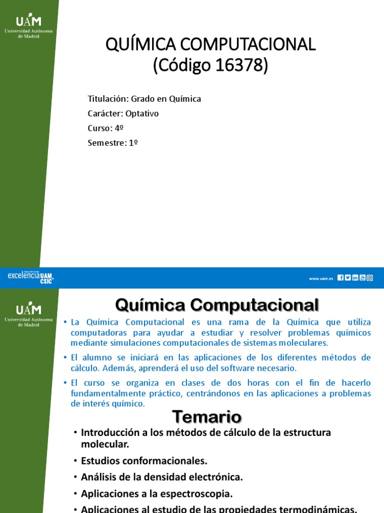 Química Computacional | PDF | Quimica computacional | Moléculas