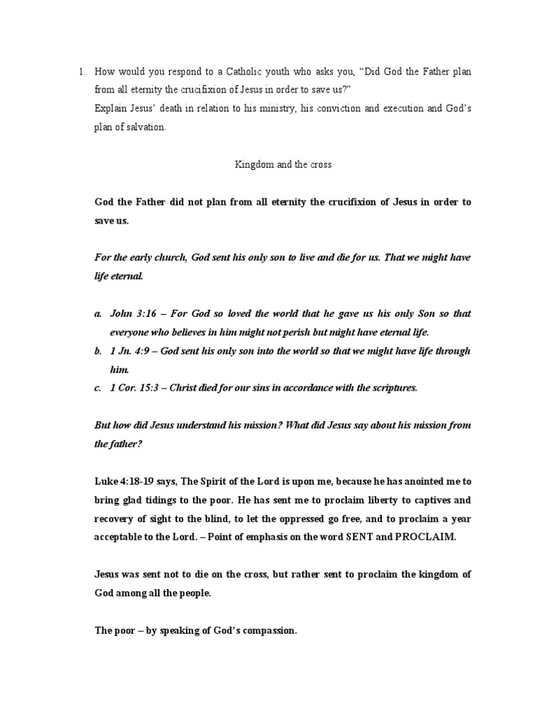 Outline - Christology | PDF | God In Christianity | Jesus