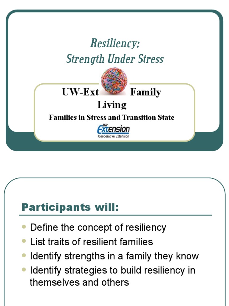 Building Family Resilience Strategies | PDF | Psychological Resilience ...