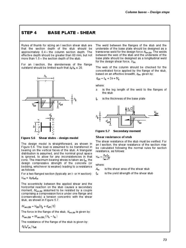 Base Plate - Llave de Cortante | PDF | Structural Engineering | Solid Mechanics