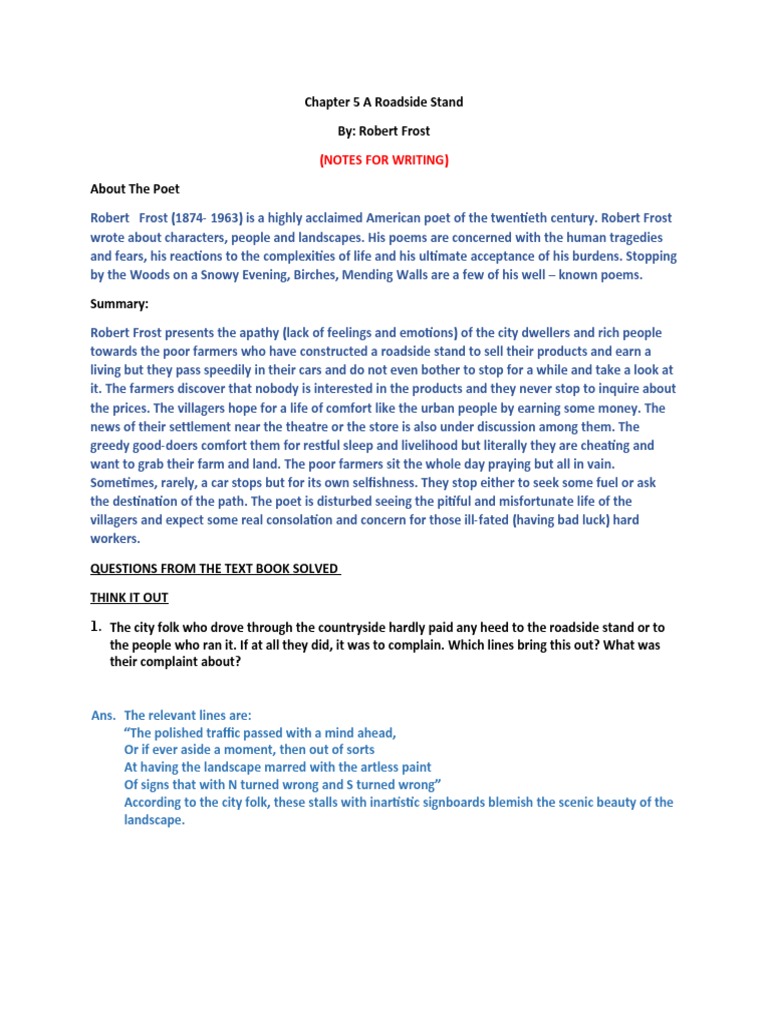 Chapter 5 A Roadside Stand | PDF