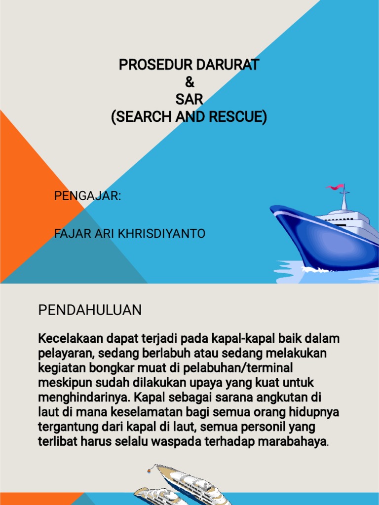 Prosedur Darurat Dan Sar 1 | PDF | Sejarah