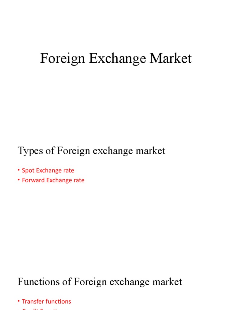 Foreign Exchange Market | PDF | Business