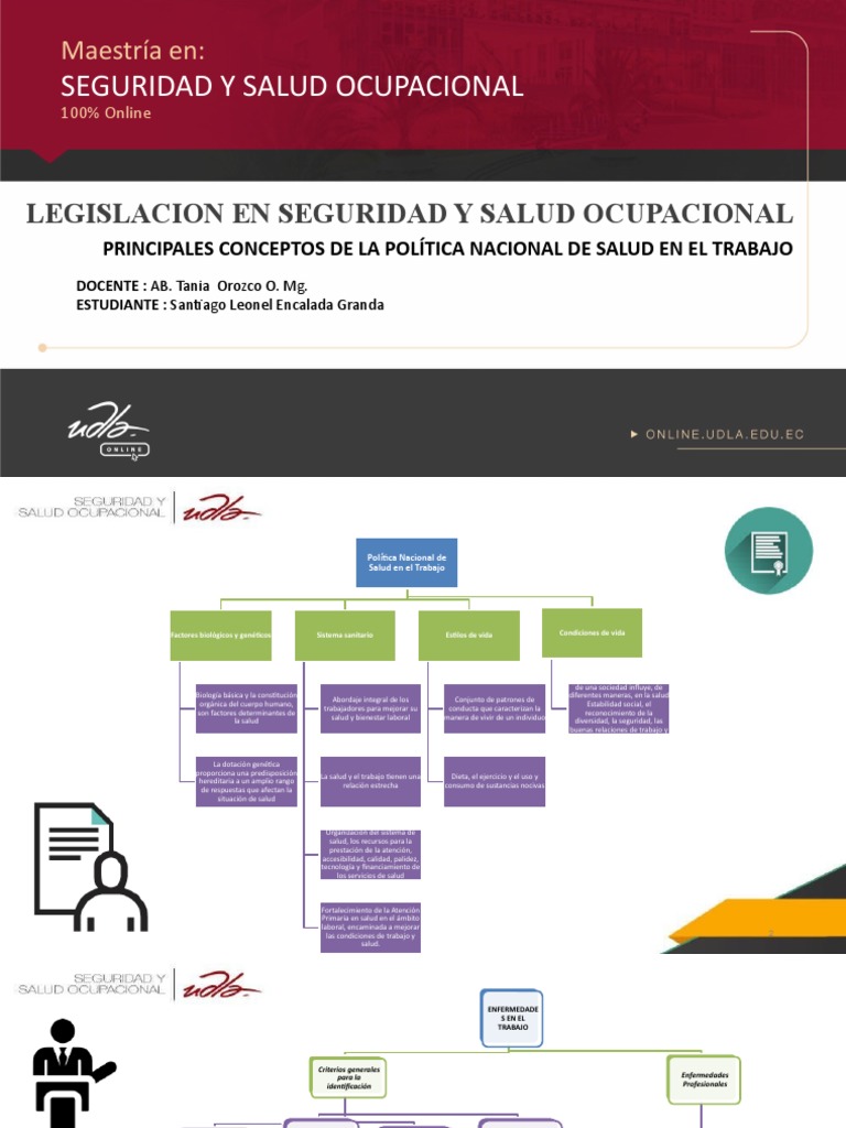 Mapa Conceptual de Los Principales Conceptos de La Política Nacional de Salud en El Trabajo ...