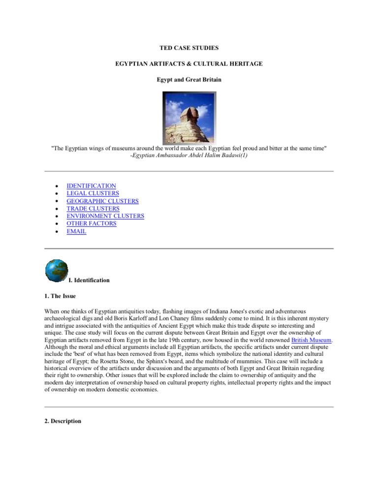 Ted Case Studies | PDF | Mummy | Ancient Egypt