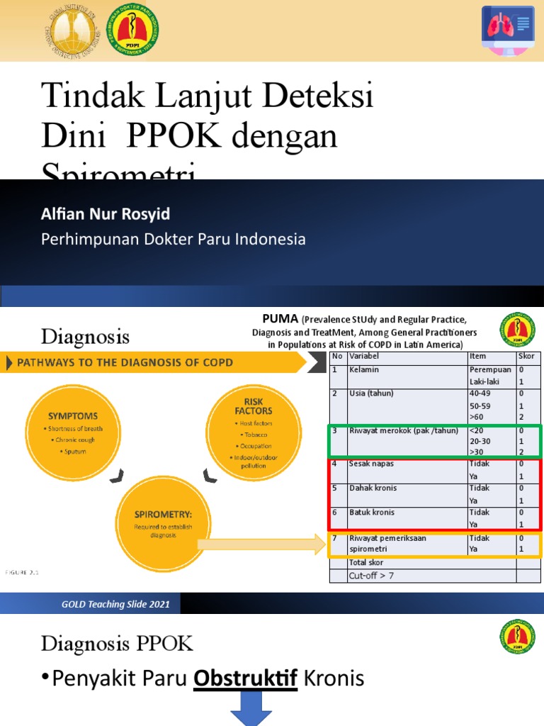 Tindak Lanjut Deteksi Dini PPOK Dengan Spirometri PDPI | PDF