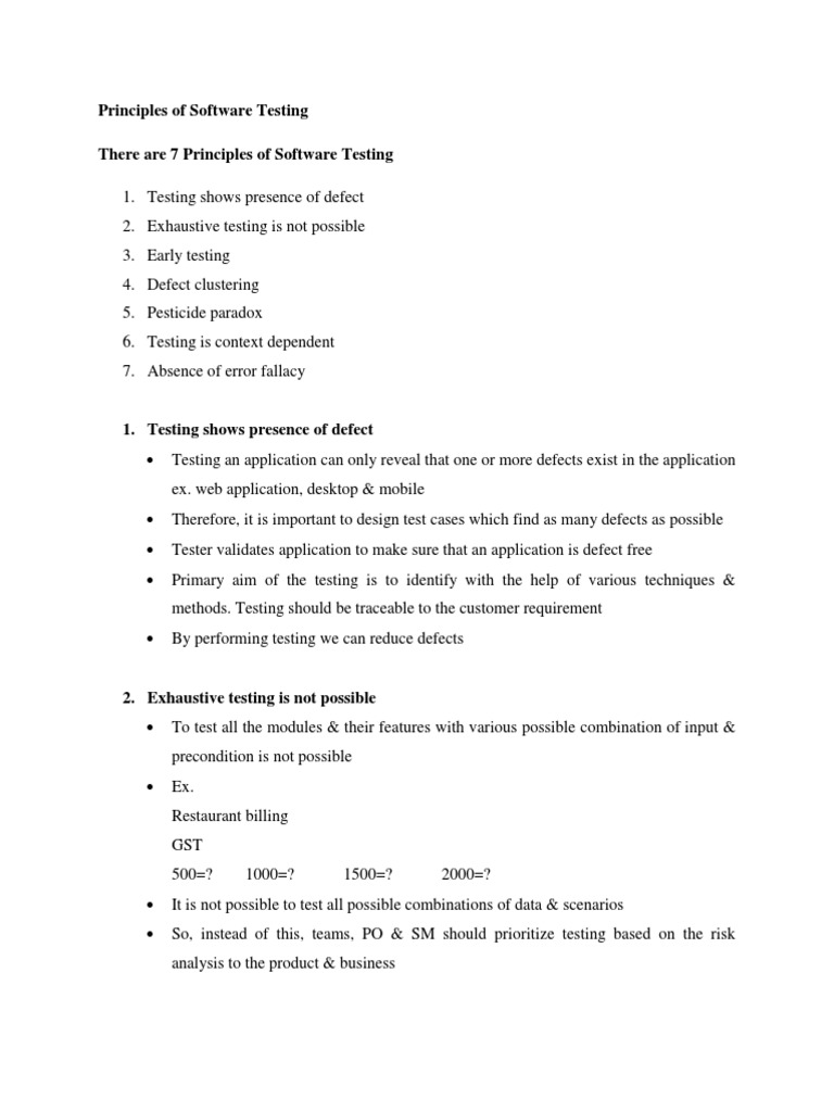Principles of Software Testing - Mangesh Sir | PDF | Software Testing ...