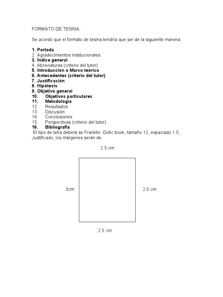 Formato de Tesina | PDF