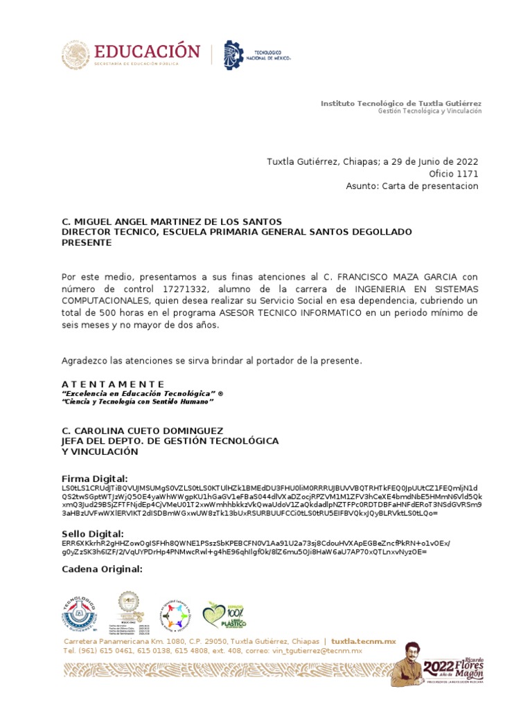 Modelo De Carta De Inicio Del Universo