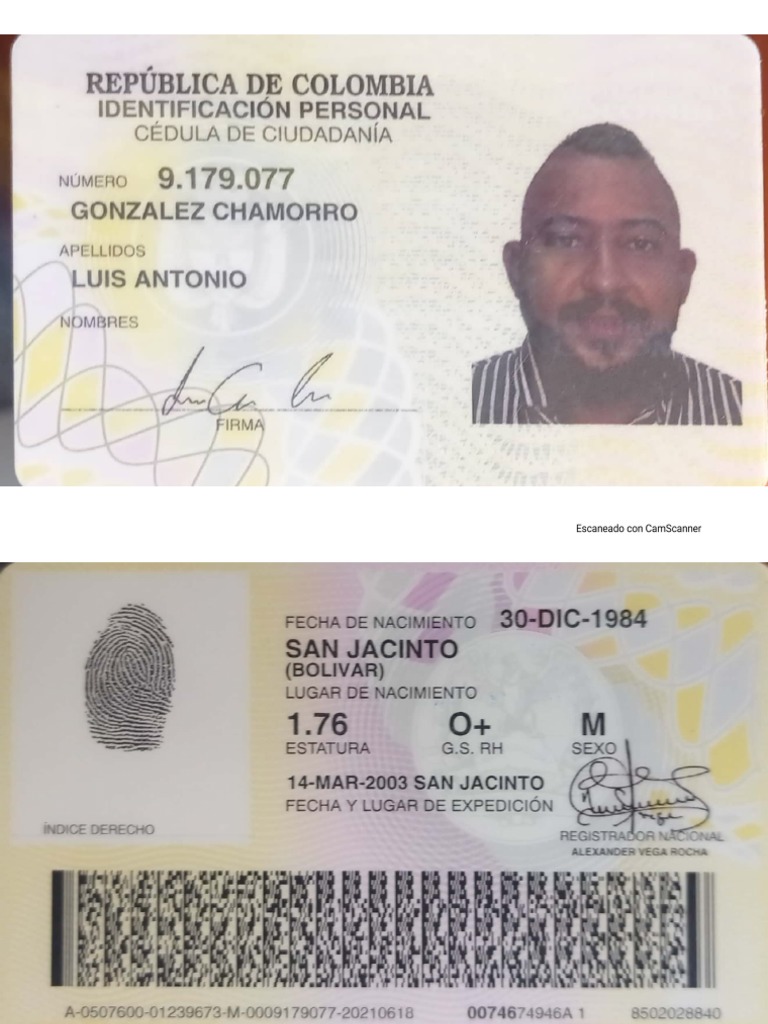 Cedula Nueva Luis Antonio | PDF