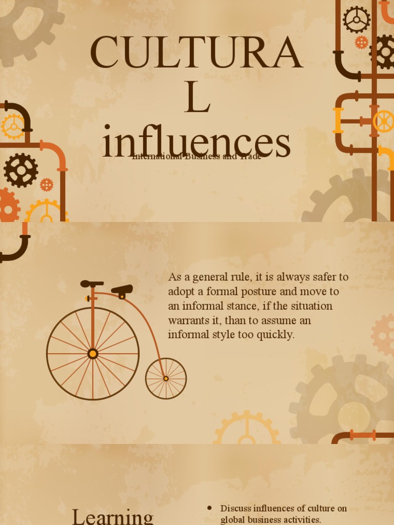 CHAP 6 Cultural Influences | PDF | Negotiation | Communication