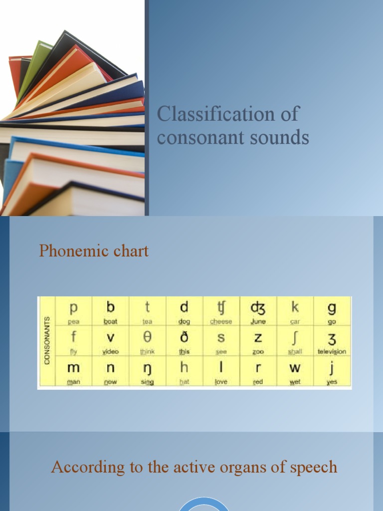 Classification of consonant sounds | PDF
