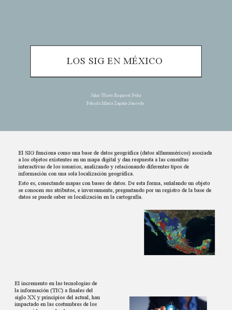 SIG en México: Impacto y Avances | PDF | Sistema de información ...