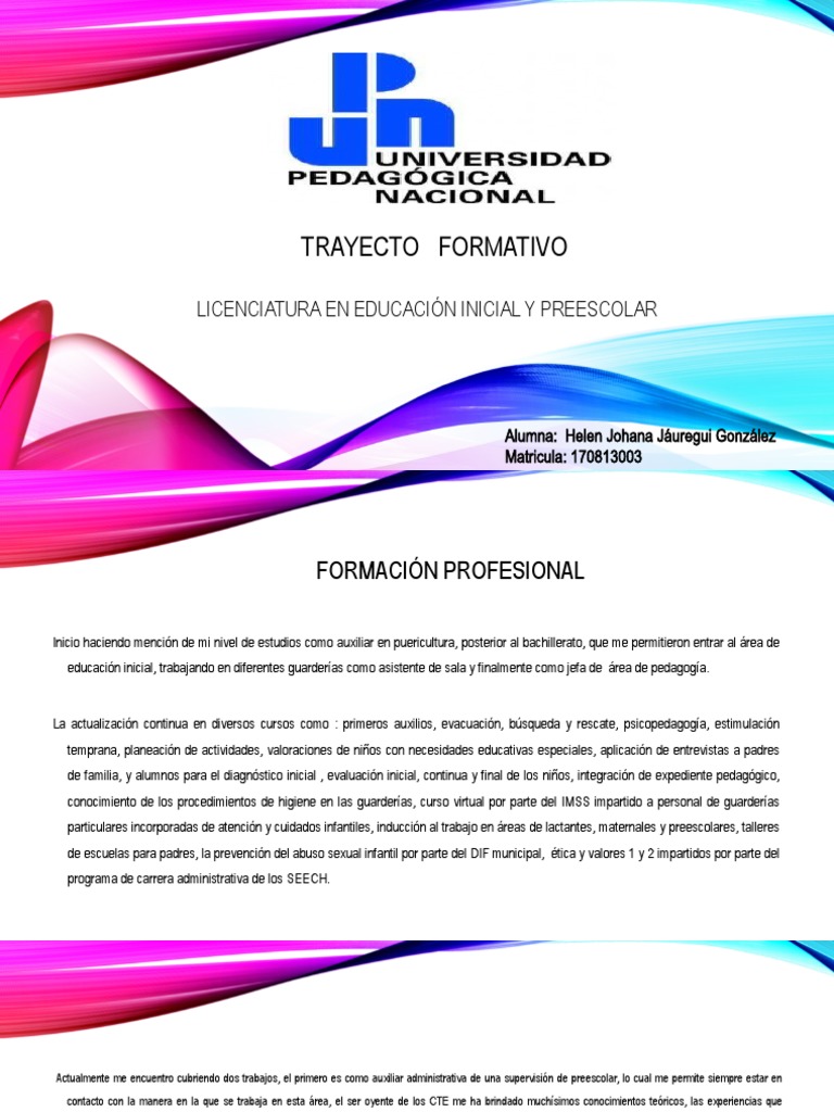 Trayecto Formativo | PDF | Educación de la primera infancia | Aprendizaje
