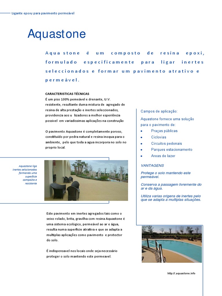 Pavimento Permeável Aquastone | PDF | Solo | Geociências
