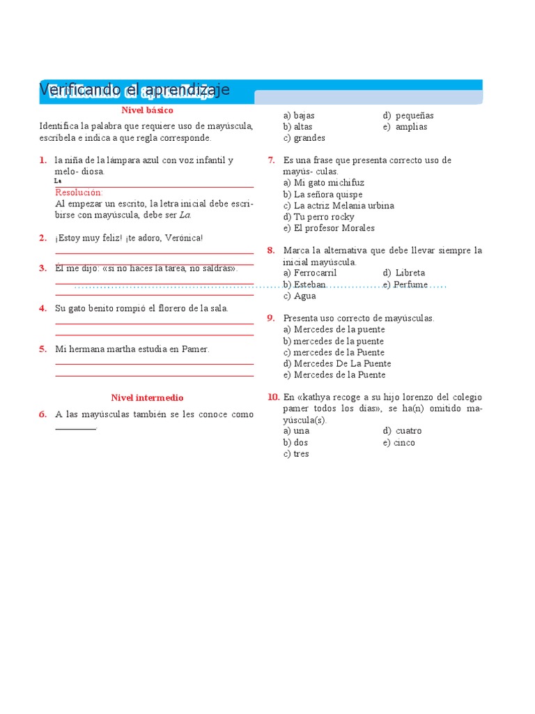 Uso correcto de mayúsculas en español | PDF