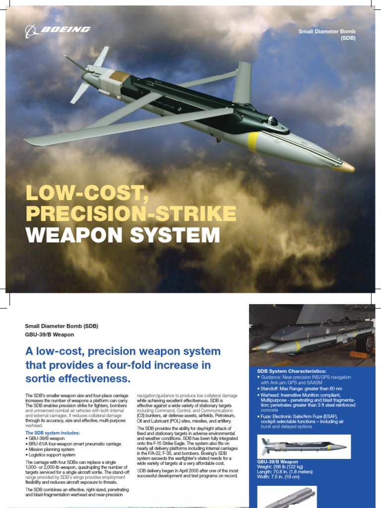 SDB Boeing Product Card - 11Nov2022 | PDF | Military Technology ...