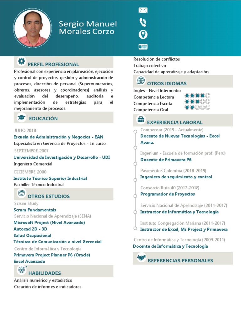 CV Comercial Sergio Morales | PDF