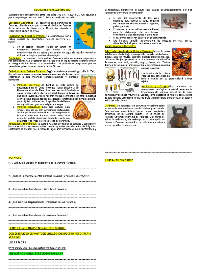 Guia Semana 4 Historia 1ero Sec | PDF