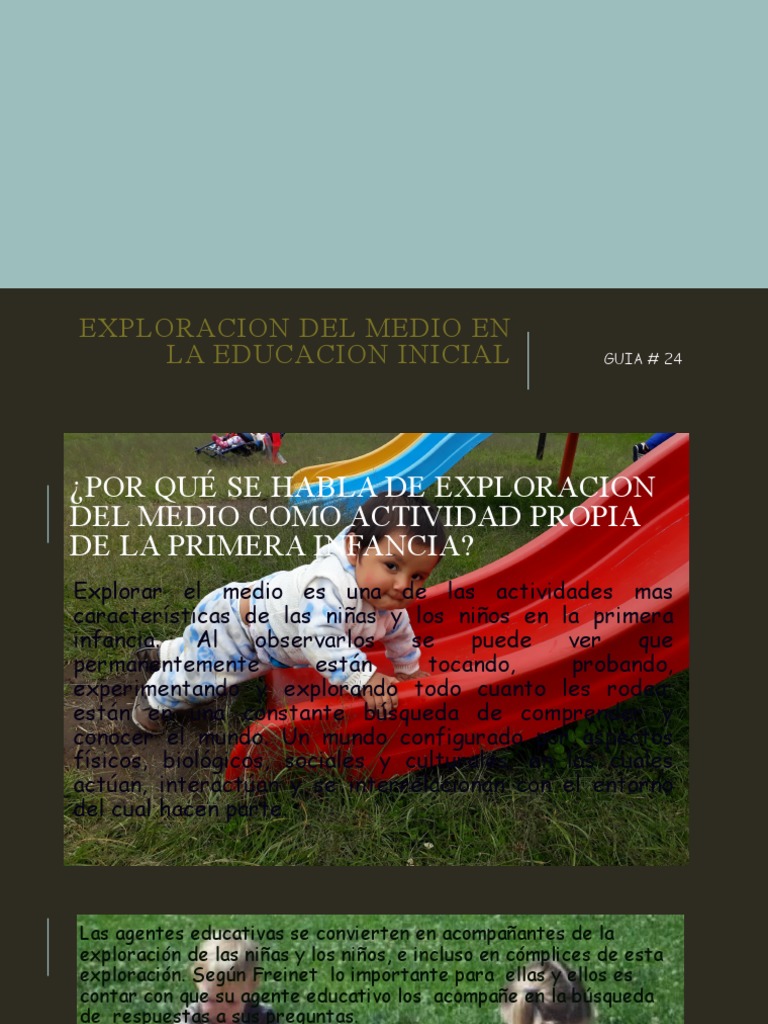 Exploración del Medio en Educación Inicial | PDF | Educación de la ...