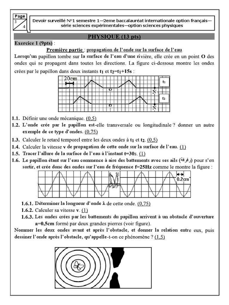 Étude des Ondes: Eau, Son et Lumière | PDF