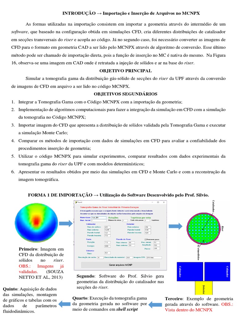 Métodos De Importação Para Mcnpx Pdf Método De Monte Carlo Ciência Da Computação 
