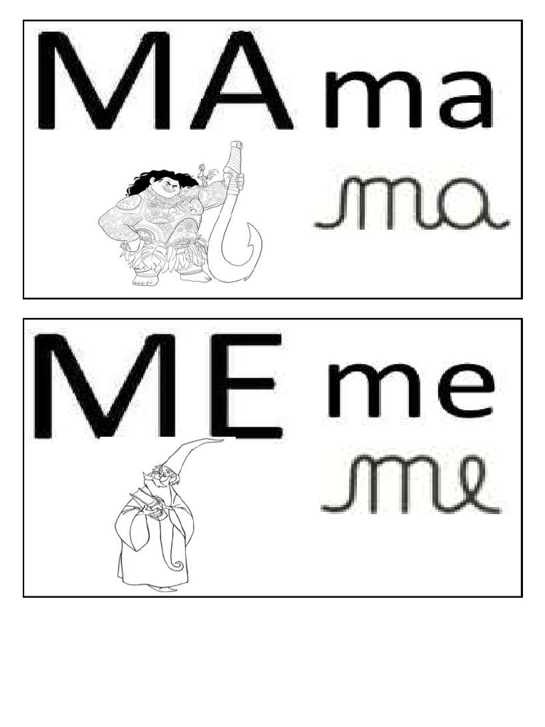 Silabas Ma, Me, Mi, Mo, Mu | PDF