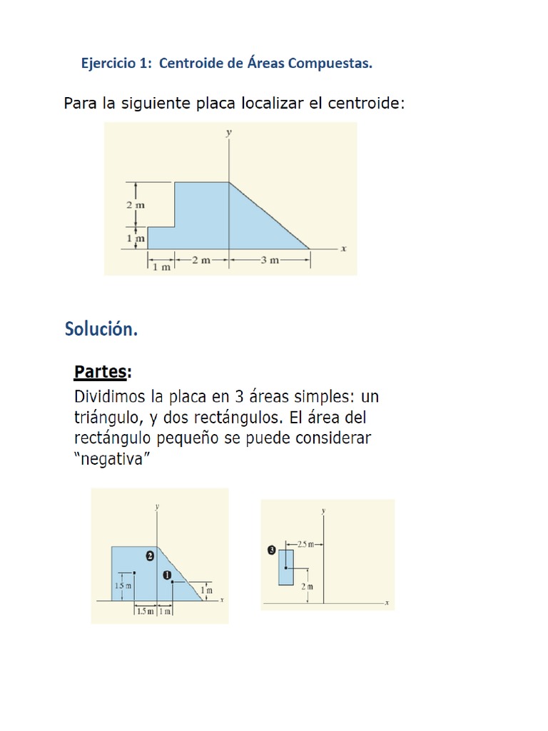 Ejercicios Resueltos Centroides | PDF