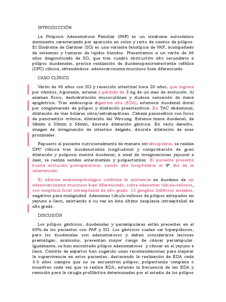 Sindrome de Gardner | PDF | Especialidades Medicas | Epidemiología