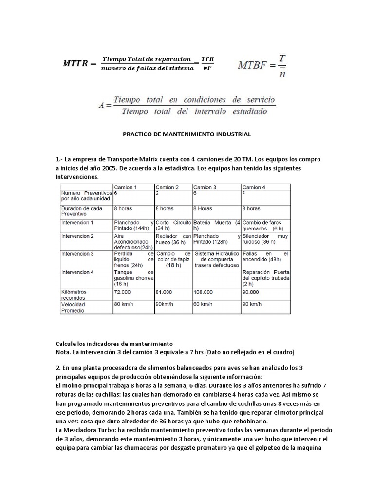 Practico de Mantenimiento Industrial | PDF