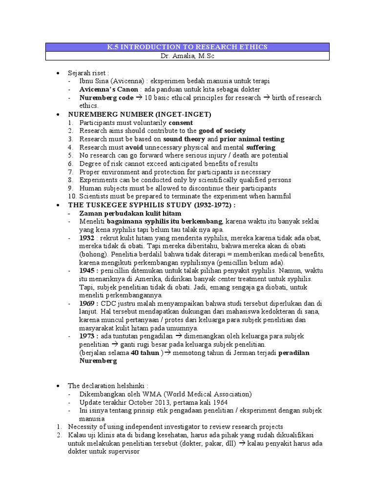k5 Introduction To Research Ethics | PDF