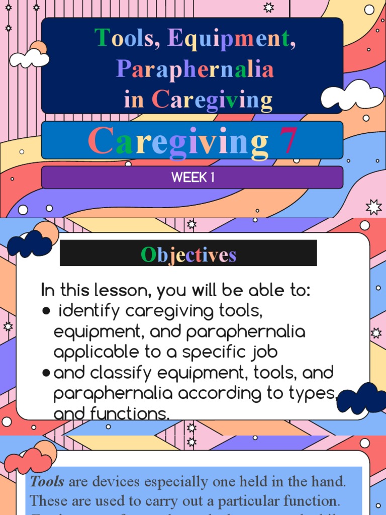 CAREGIVING - 7 - Tools, Equipment and Pharapernalia in CAregiving | PDF ...