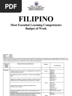 Filipino Melcs Grade 6 | PDF