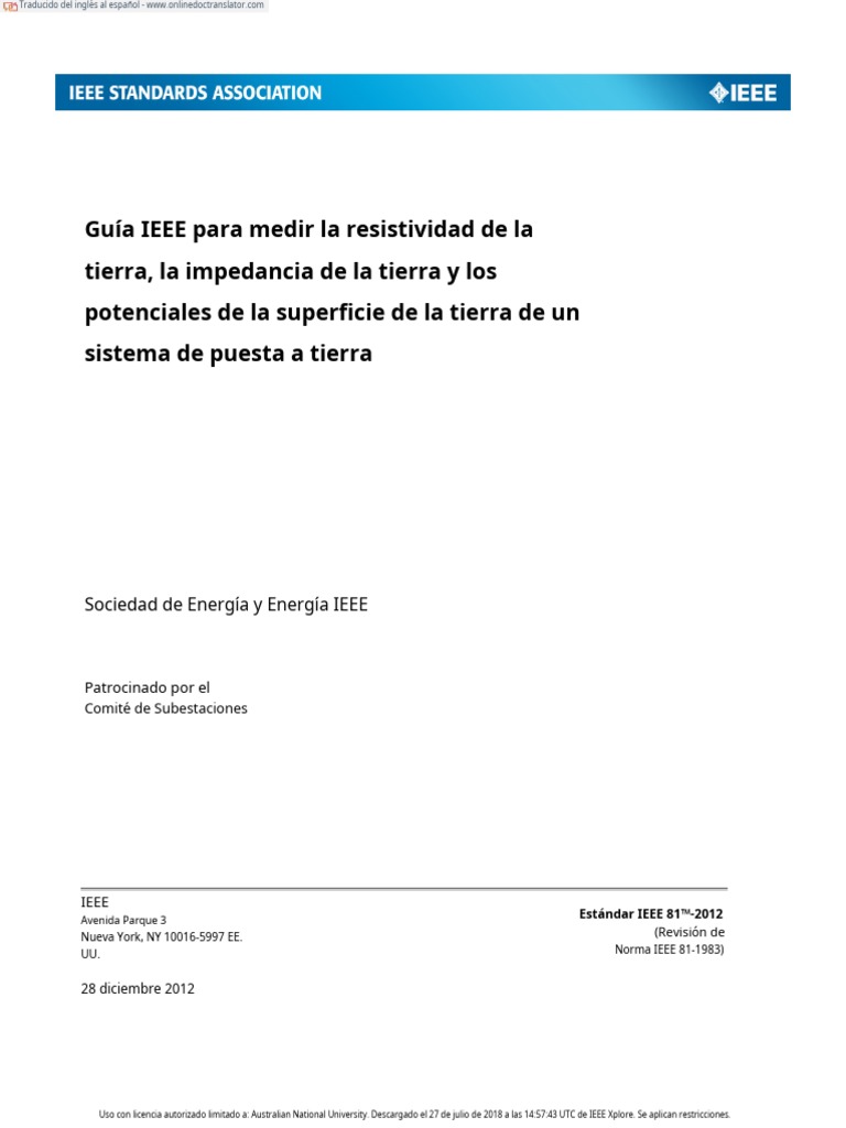 IEEE-81 en Es | PDF