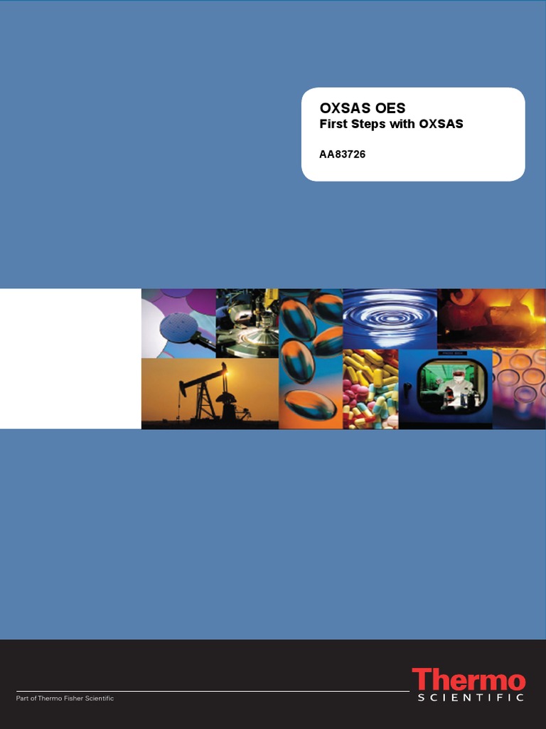 3726-00 First Steps With OXSAS (OES) | PDF | Icon (Computing) | Sampling (Statistics)