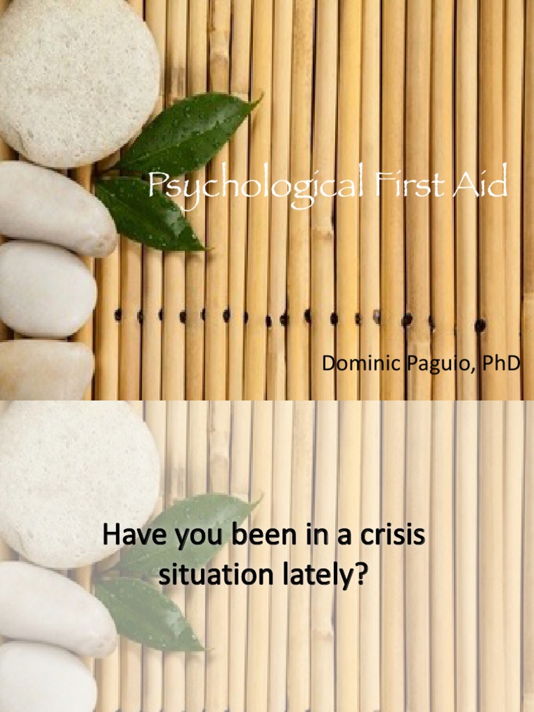 PFA Day 2 | PDF | Mental Health | Mental Health Professional