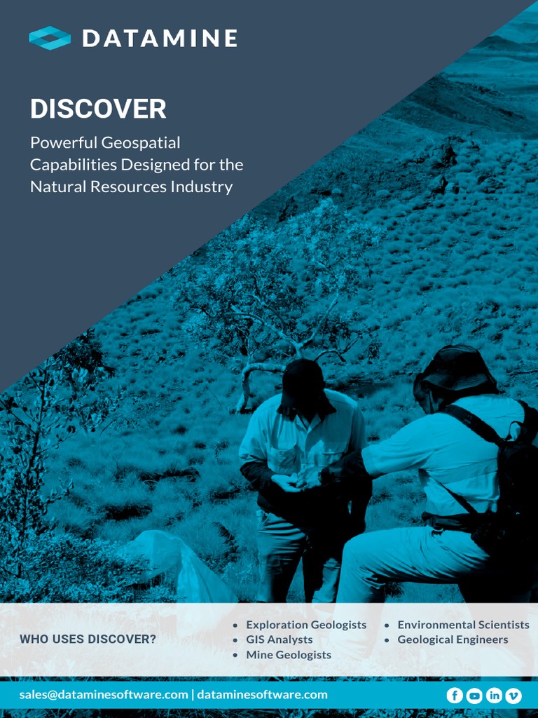 Datamine Discover: Geospatial Solutions | PDF | Geographic Information System | Data Mining