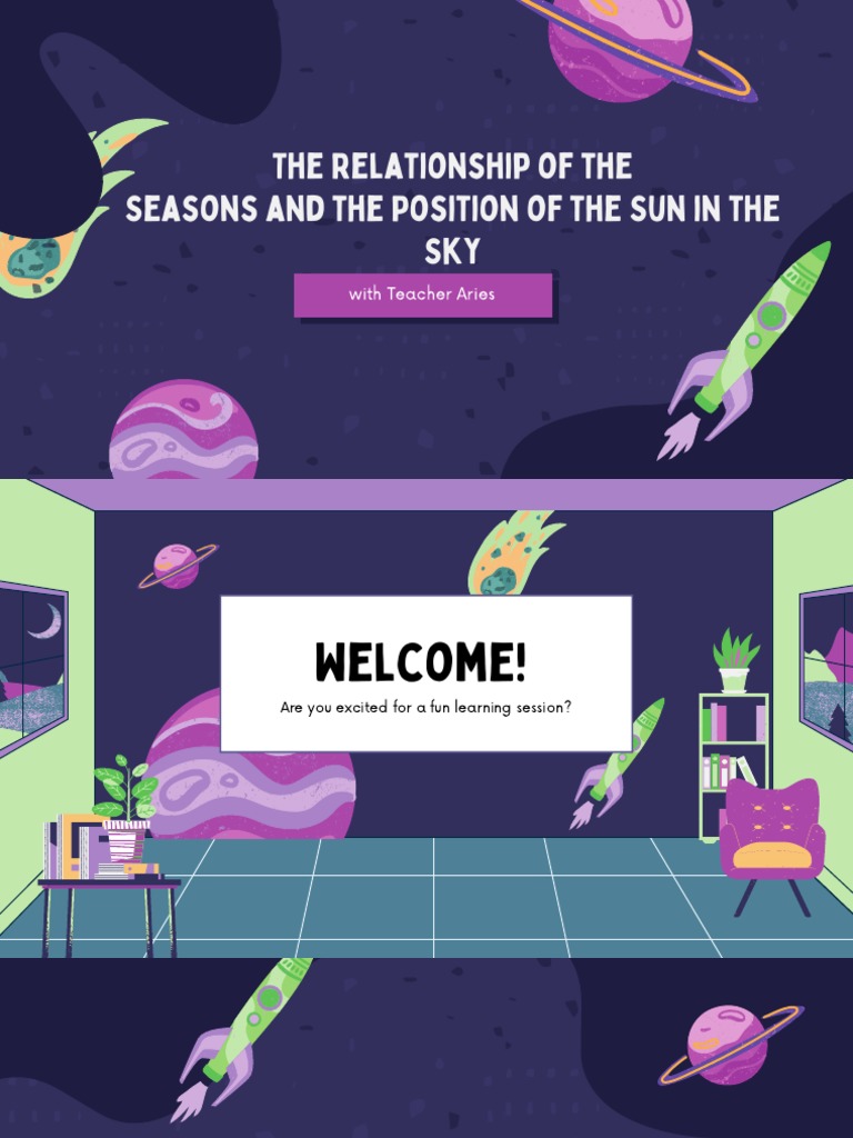The Relationship of The Seasons and The Position of The Sun in The Sky ...