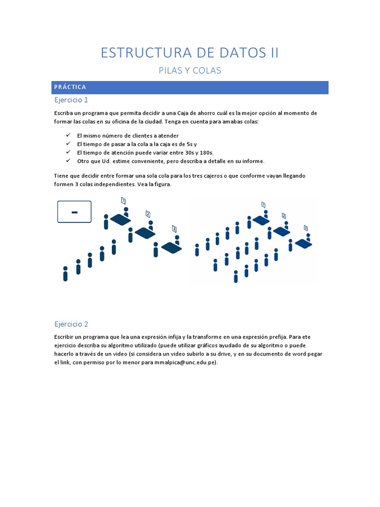 12 - AED2 - Pilas y Colas Tarea | PDF | Archivo de computadora | Microsoft Word
