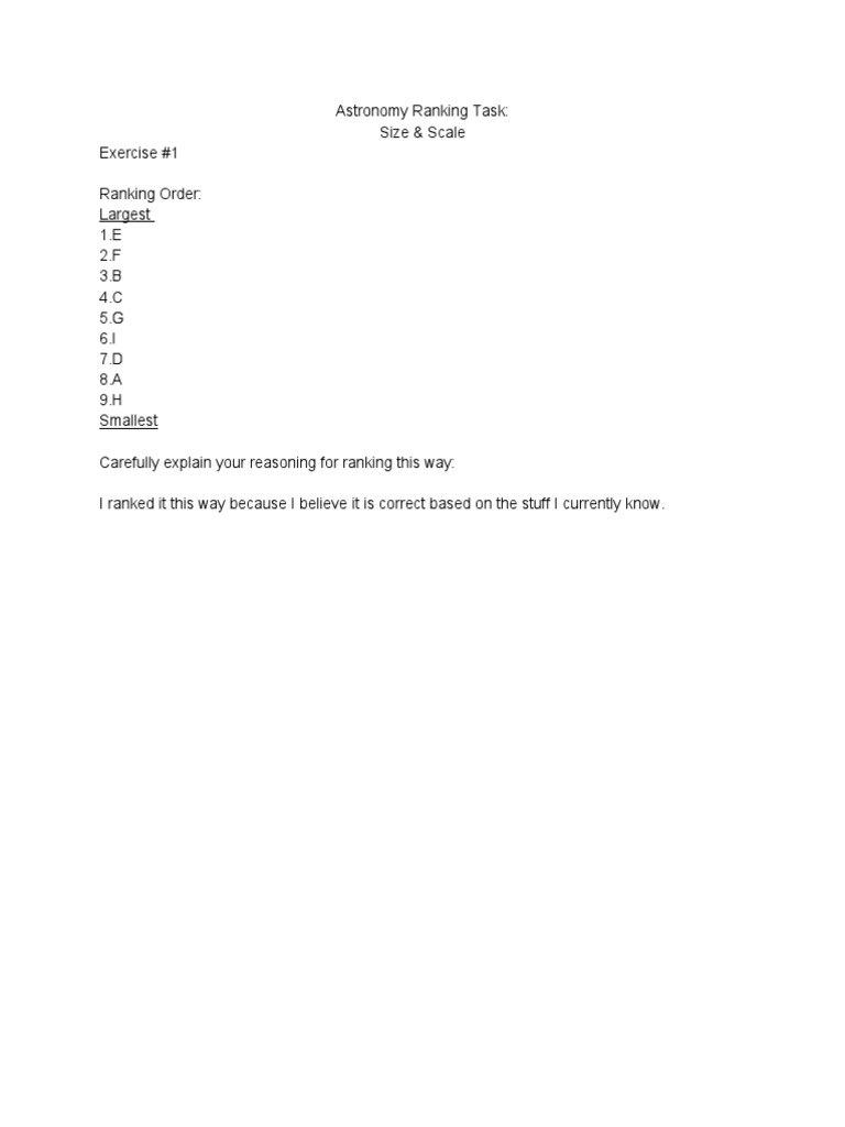 Size & Scale Ranking Task | PDF