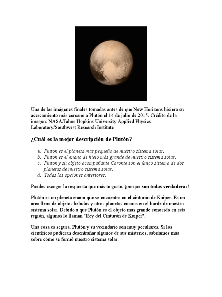 Exploring the Peculiar Planet Pluto and its Place in the Kuiper Belt ...