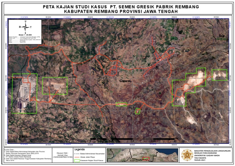 Peta Lokasi PT Semen Gresik Rembang | PDF