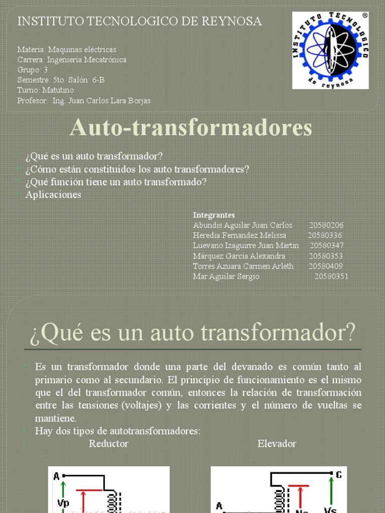 Auto Transformadores | PDF | Dispositivos magnéticos | Energia electrica