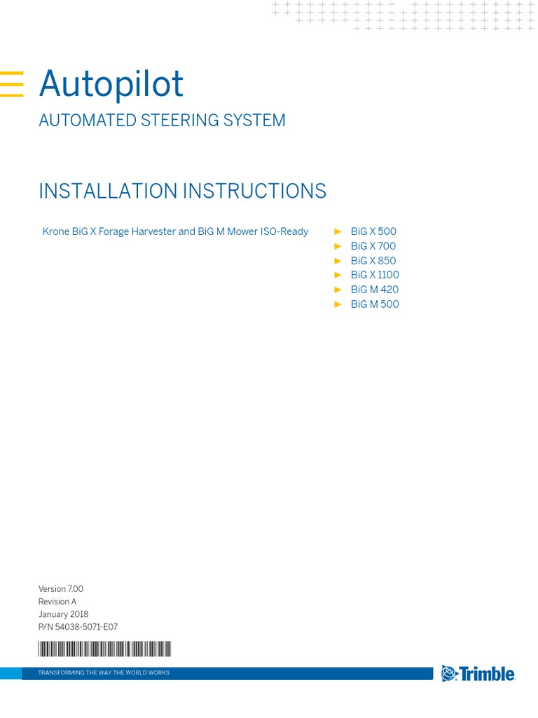 Autopilot InstInstr 54038-5071-E07 V7.00a ENG AW | PDF | Electrical Connector | Electromagnetic ...