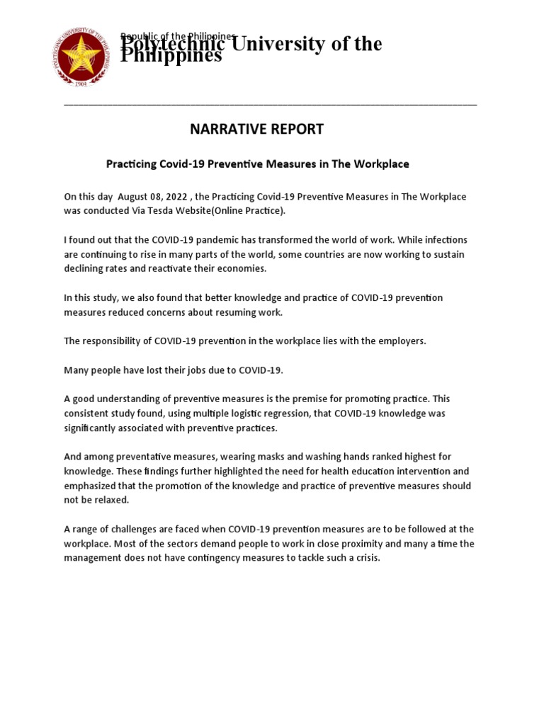 Narrative Report (Webinar 1) | PDF